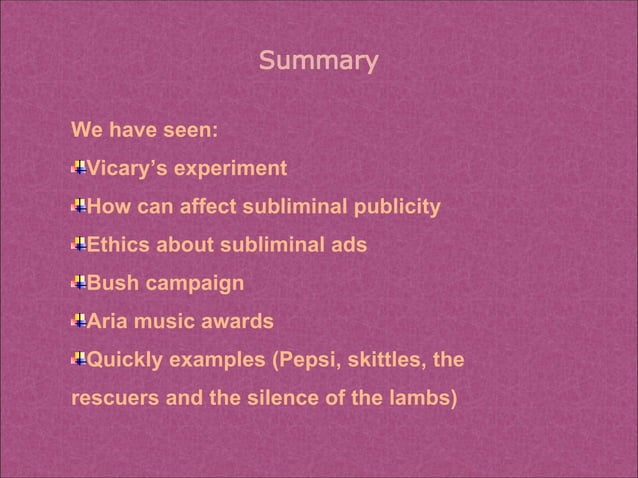 subliminal ads | PPT