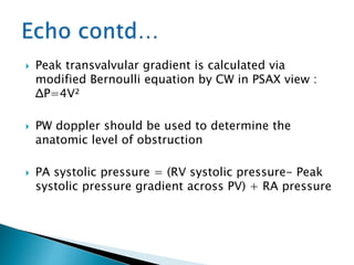 Pulmonary stenosis presentation | PPTX