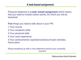 Personal Statement Tips | PPT