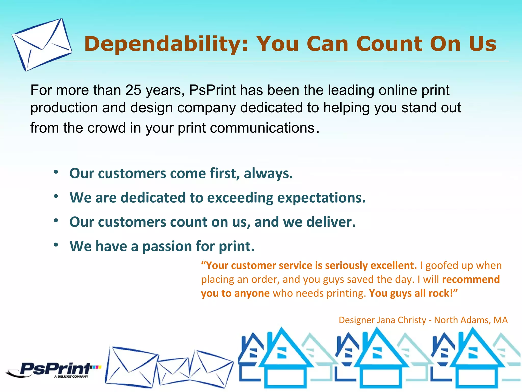 PsPrint, Designers EDDM & Direct Mail Presentation | PPT