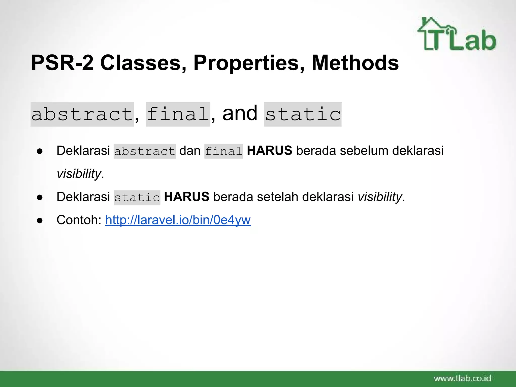 Mari Memahami PSR (PHP Standards Recommendation) | PPT