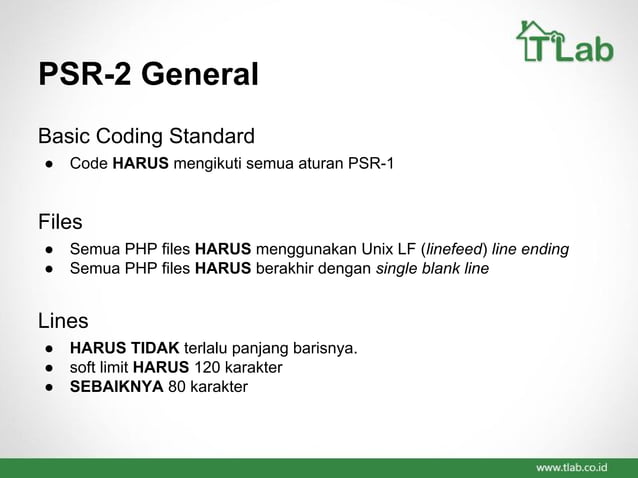 Mari Memahami PSR (PHP Standards Recommendation) | PPT