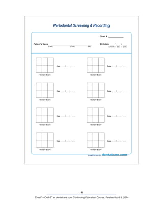PSR para detectar el indice de tratamiento periodontal | PDF | Oral ...