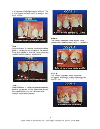 PSR para detectar el indice de tratamiento periodontal | PDF