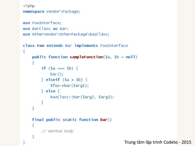 Psr - php standards recommendations | PPTX
