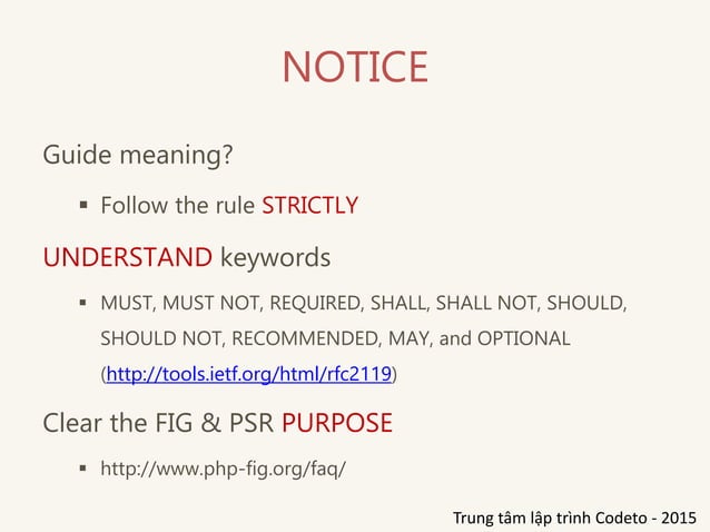 Psr - php standards recommendations | PPTX