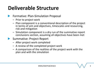 Plan-Simulation-Report Assessment | PPT