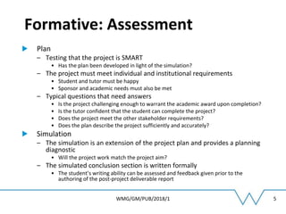 Plan-Simulation-Report Assessment | PPT