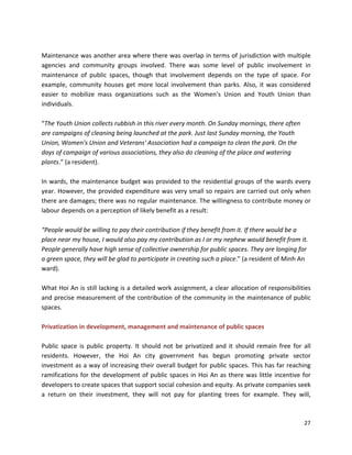 Hoi An Public Spaces Research Report | PDF