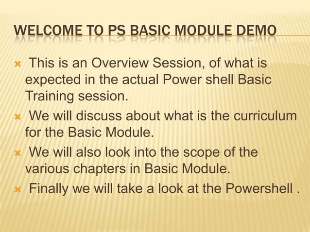 Powershell Demo Presentation | PPTX | Operating Systems | Computer Software and Applications