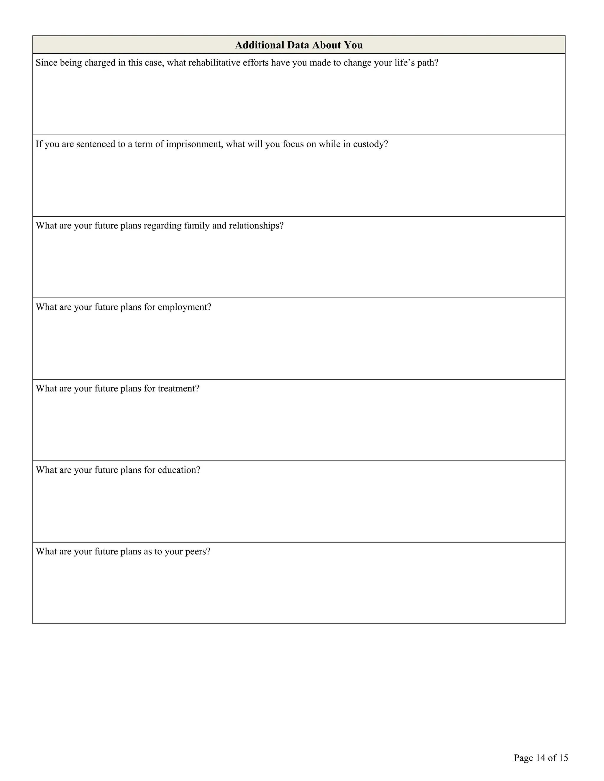 Presentence Interview Form Federal Criminal Case.pdf