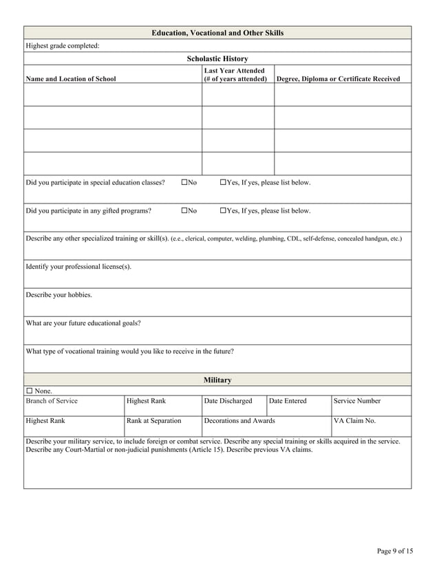 Presentence Interview Form Federal Criminal Case.pdf