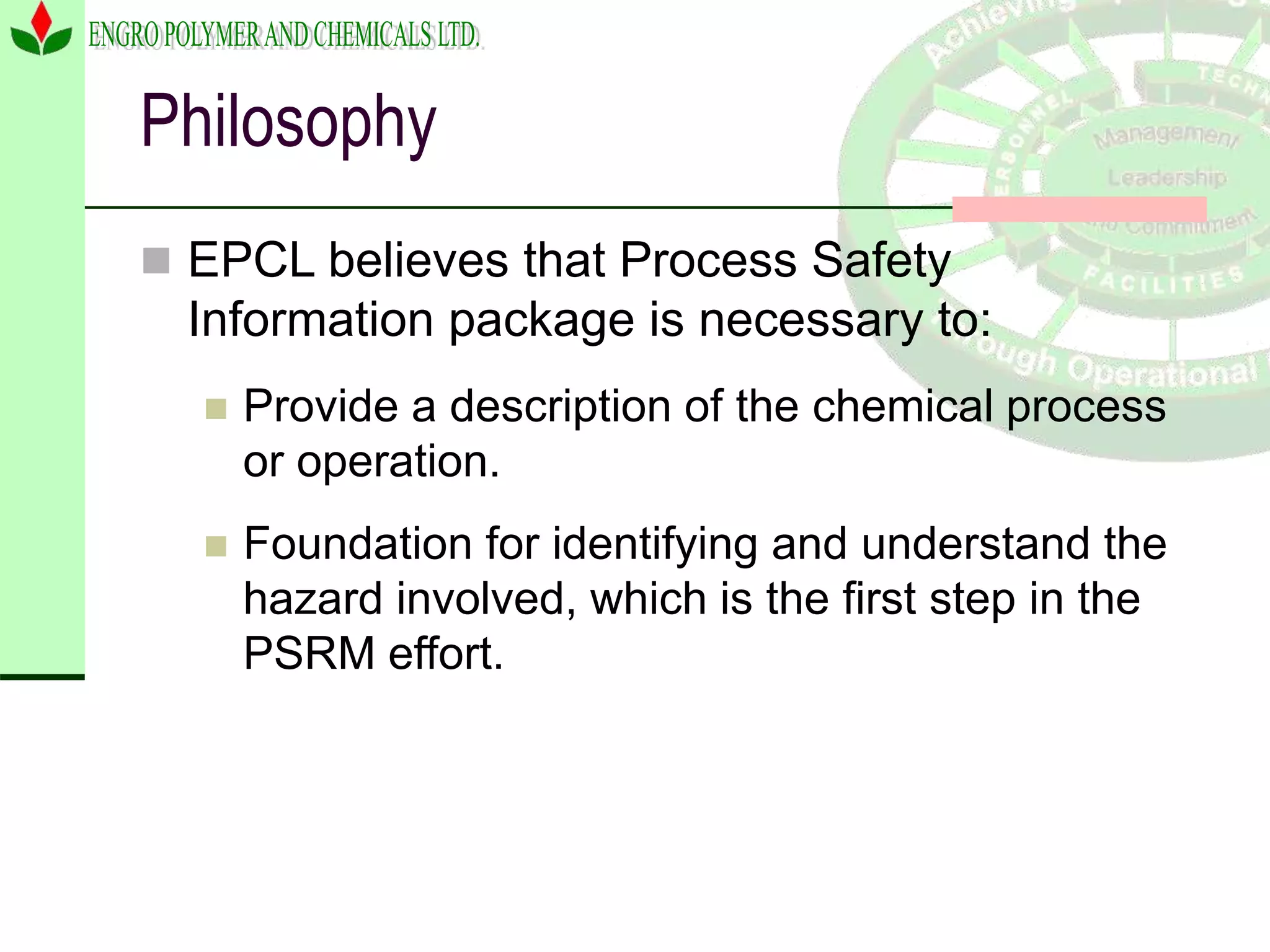 PSRM - Process Safety Information.ppt