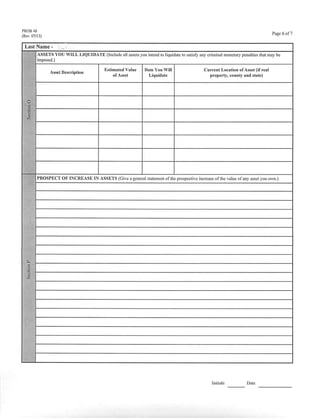 Pre-Sentence Report Required Forms | PDF