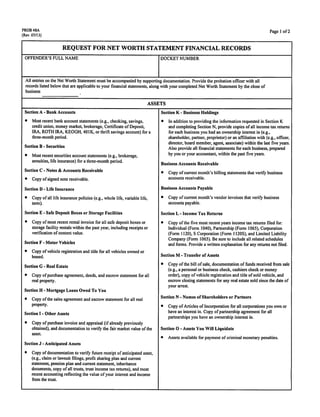 Pre-Sentence Report Required Forms | PDF
