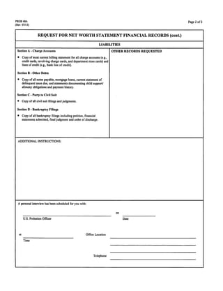 Pre-Sentence Report Required Forms | PDF