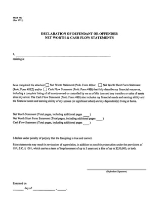 Pre-Sentence Report Required Forms | PDF