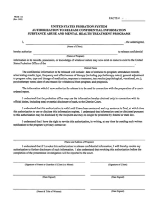 Pre-Sentence Report Required Forms | PDF