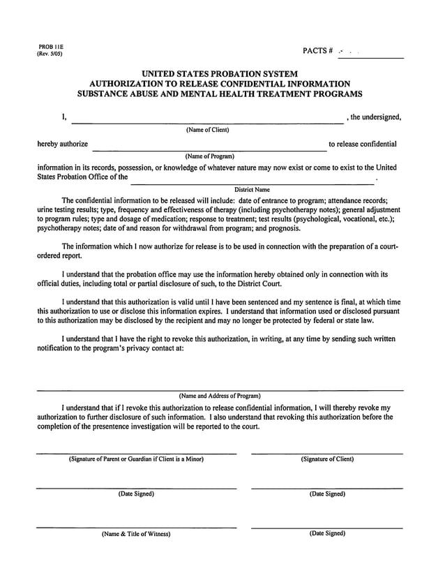 Pre-Sentence Report Required Forms | PDF