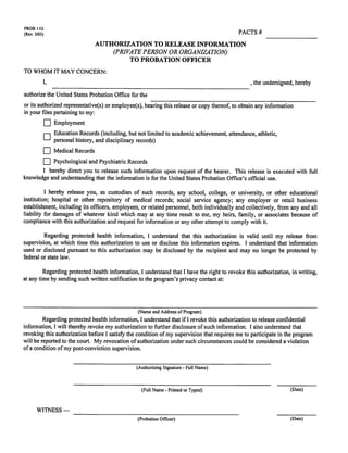 Pre-Sentence Report Required Forms | PDF