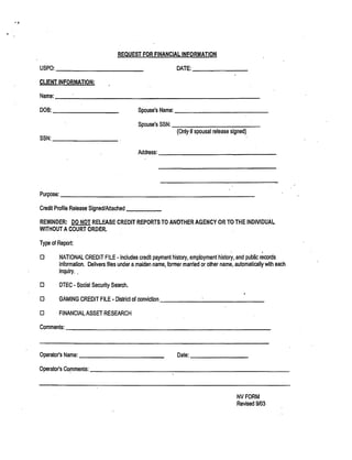 Pre-Sentence Report Required Forms | PDF