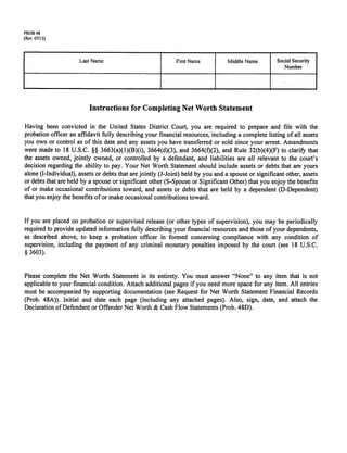 Pre-Sentence Report Required Forms | PDF