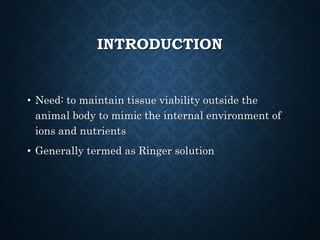 Physiological salt solution - PSS | PPTX