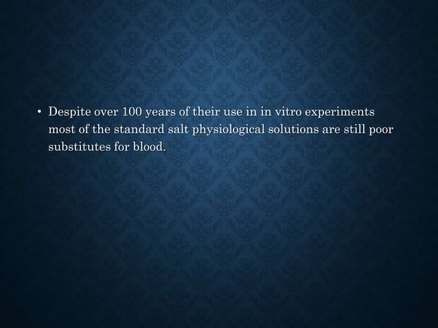 Physiological salt solution - PSS | PPTX