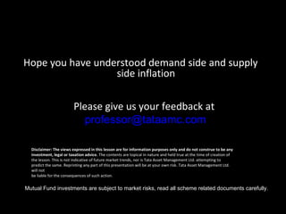 Understanding Demand Side and Supply Side Inflation | PPS