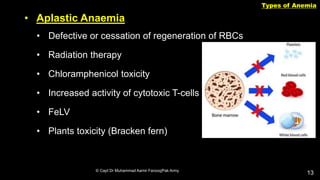 Anemia its types , causes , clinical findings | PPTX