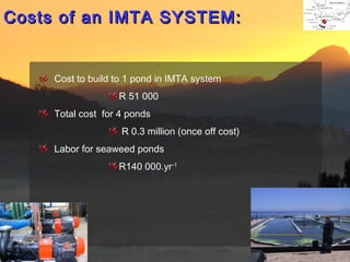 INTEGRATED SEAWEED/ABALONE MULTITROPHIC RECIRCULATING AQUACULTURE (IMTA ...