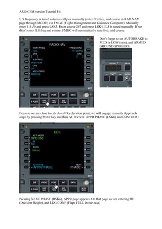 Pss airbus a320 flight tutorial | PDF