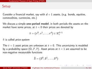 A glimpse into mathematical finance? The realm of option pricing models ...