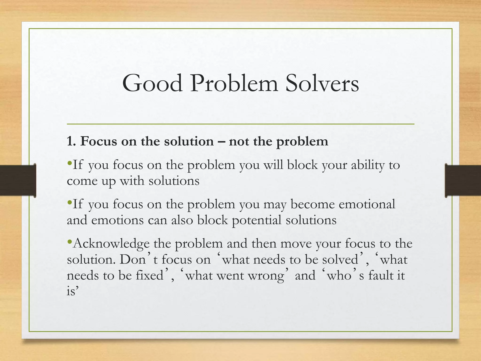 Ps session 1 introduction to problem solving | PPTX