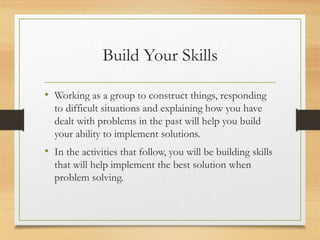 Ps session 6 implement and evaluate the solution | PPTX