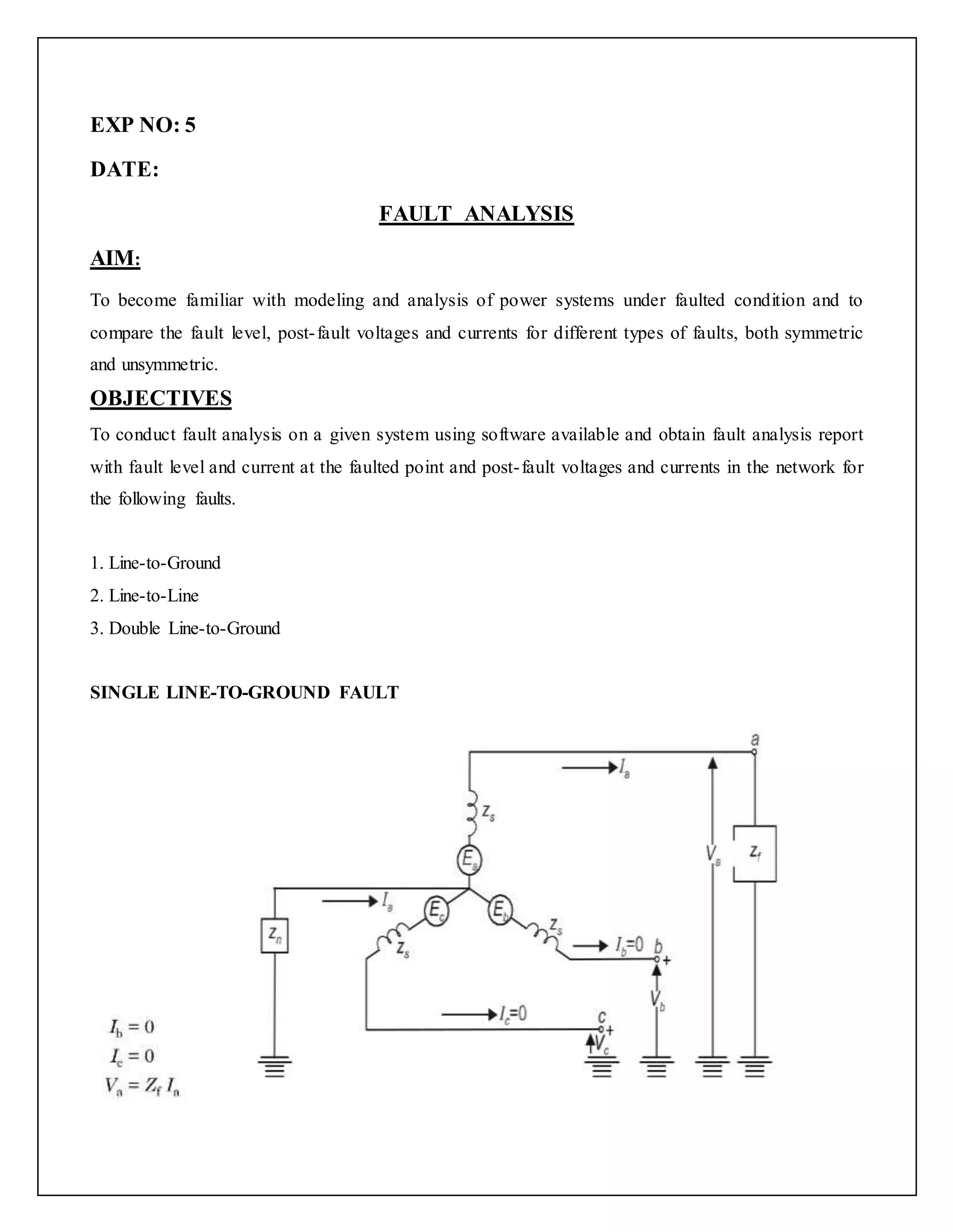 Power System Simulation Laboratory Manual | DOCX