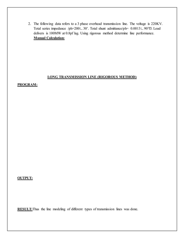 Power System Simulation Laboratory Manual | DOCX | Computer Software and Applications | Computing