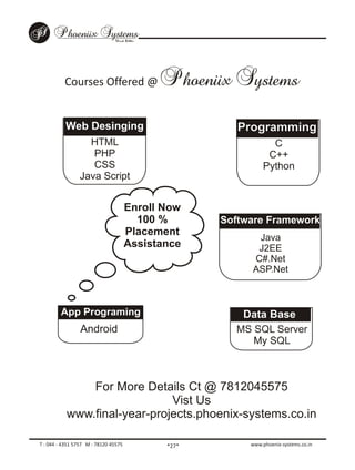 Python projects in chennai | PDF