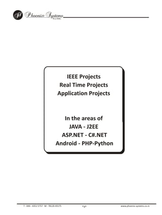 Python projects in chennai | PDF