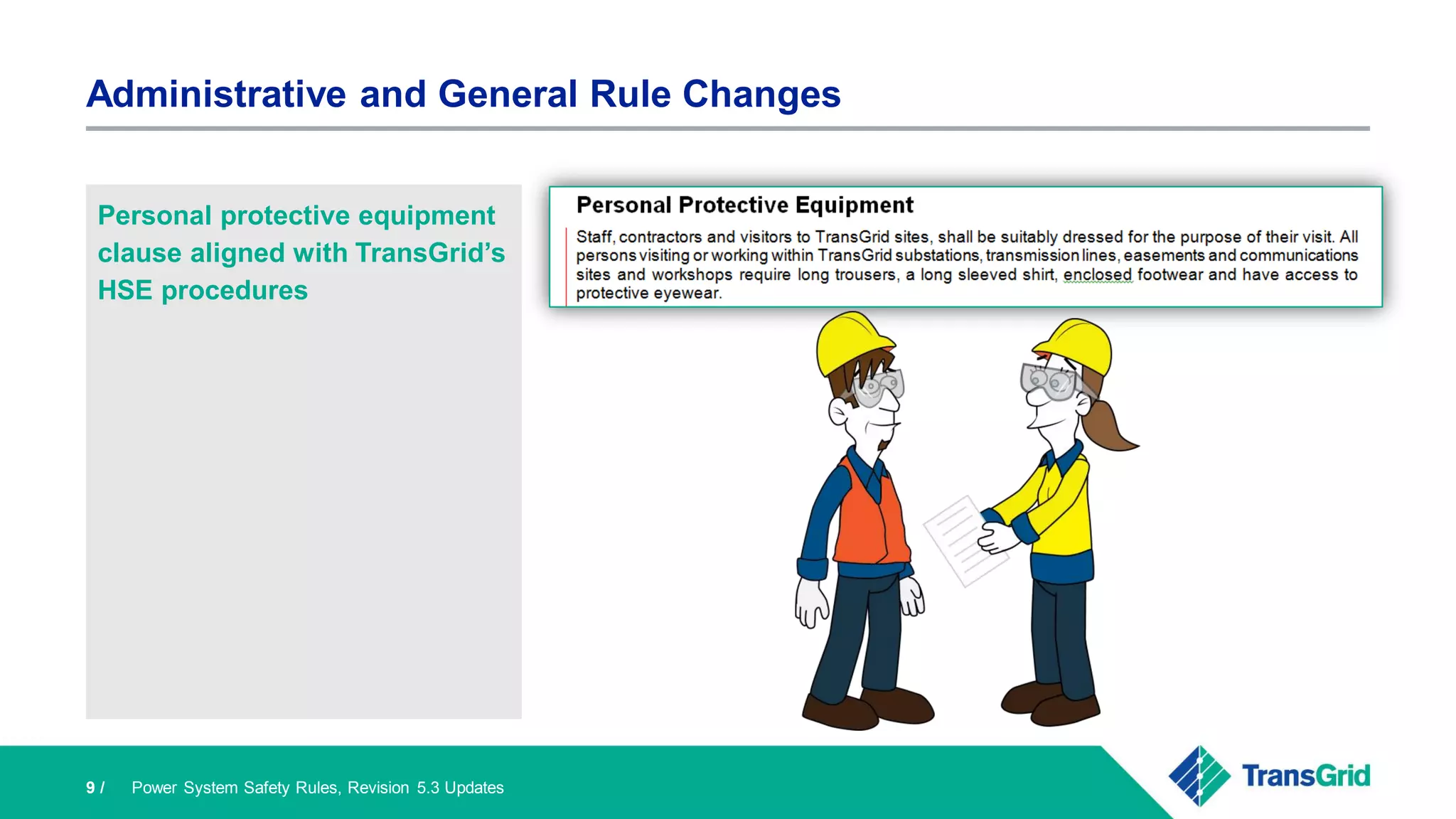 Power Safety System Rules: Revisions effective in version 5.3 | PDF