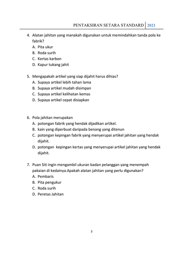 PSS RBT T5 PEPERIKSAAN AKHIR TAHUN 2024 | PDF