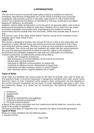 Personal Survival and Social Responsibilities(PSSR) | PDF