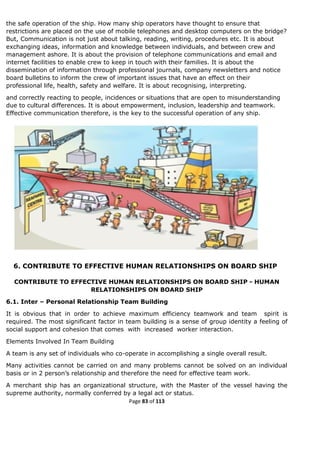 Personal Survival and Social Responsibilities(PSSR) | PDF