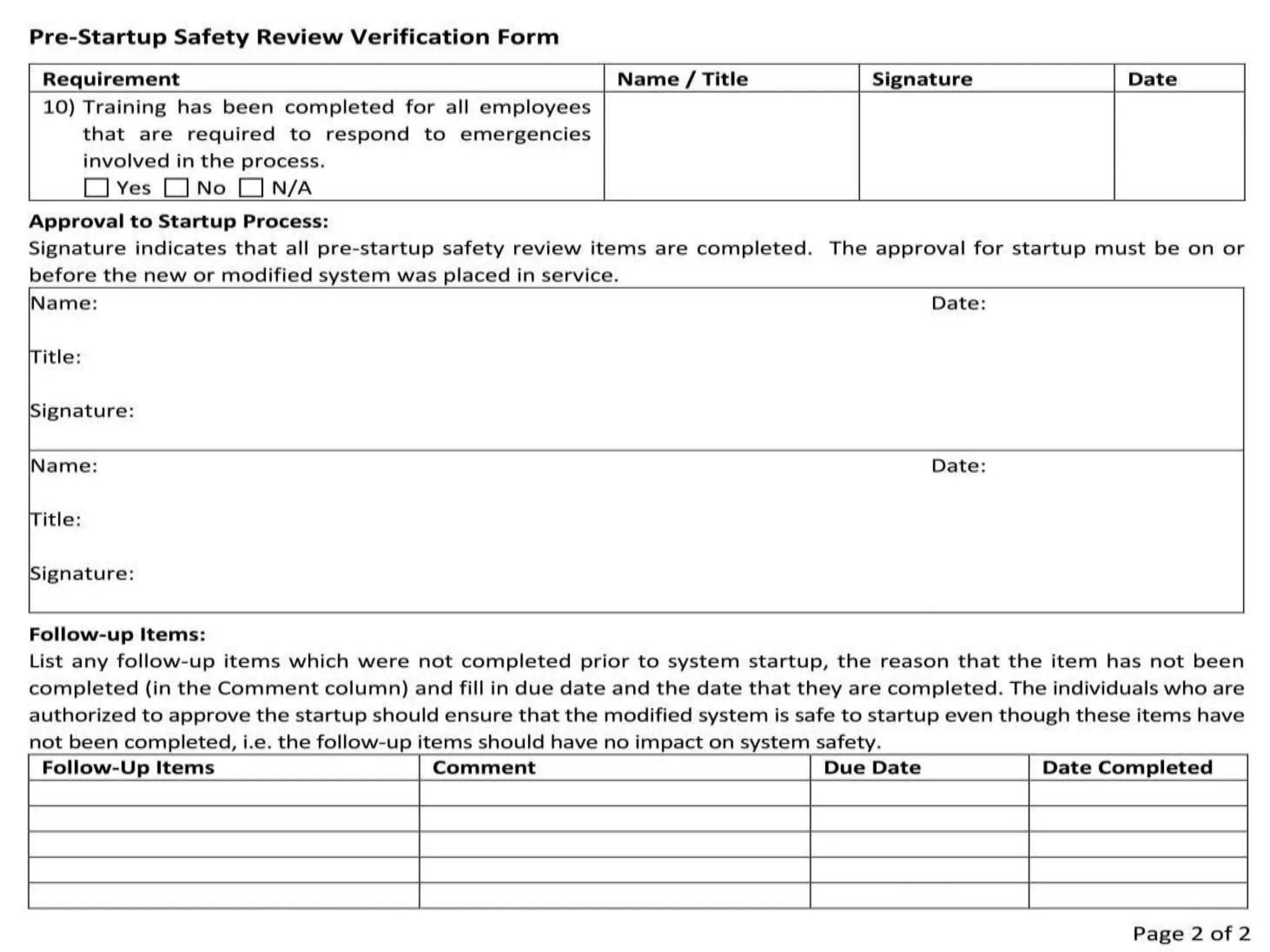 Prestartup Safety Review (PSSR) | PPTX