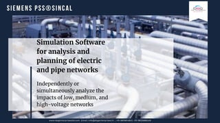 Siemens PSS®SINCAL – simulation software for analysis and planning of ...