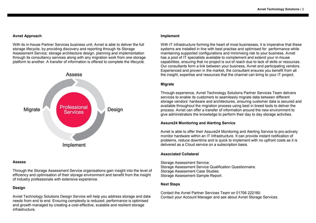 Assessment value proposition - Storage | PPT