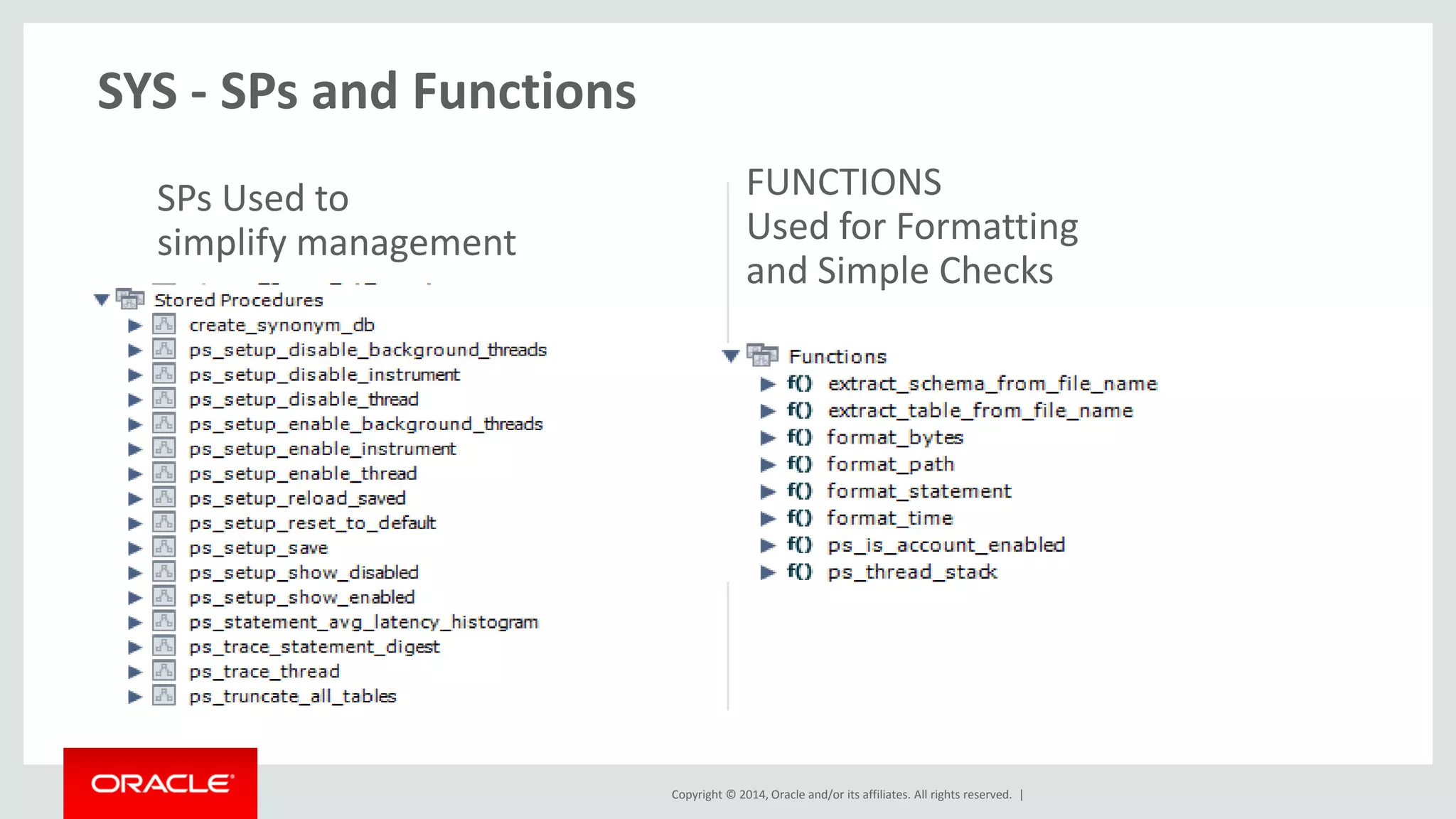 MySQL's Performance Schema, SYS Schema and Workbench Integration | PDF