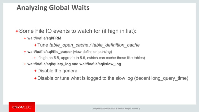 MySQL's Performance Schema, SYS Schema and Workbench Integration | PDF