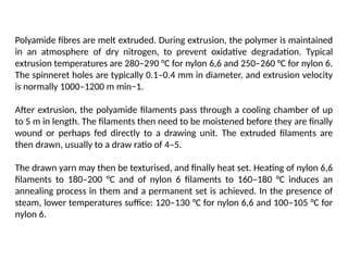 Chemistry of Polyamide Fibers for Textiles | PPTX