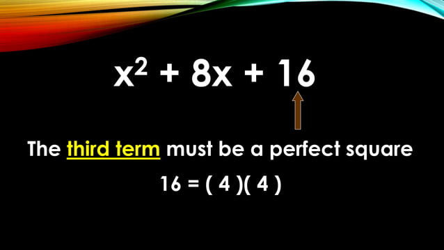 Factoring Perfect Square Trinomial | PPTX